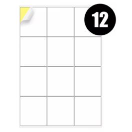 Avery Compatible Sized Labels | Avartek: 12 Per A4 Sheet