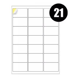 21 Labels Per Sheet 64 x 38mm - AVARTEK