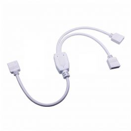 2 Way LED Splitter 3528 5050 RGB Strip Wire Connector Female Cable Light