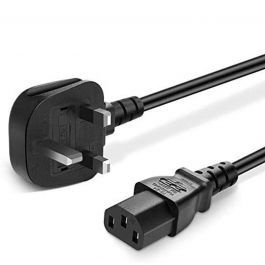 1.8m Long IEC Kettle Lead Power Cable PC MONITOR TV C13 Long Cord 3 PIN ...