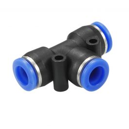 8mm T Piece Push in Pneumatic Connector